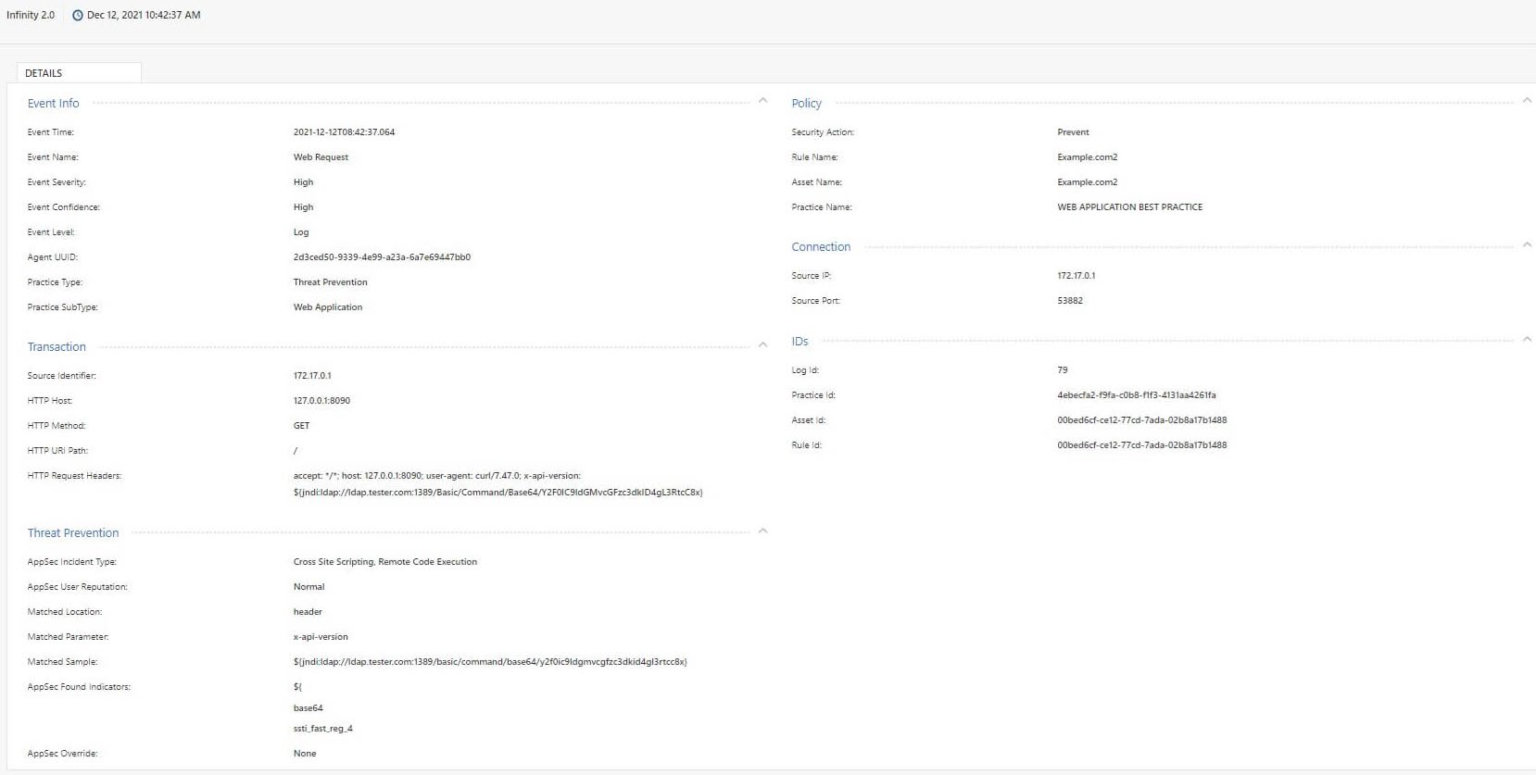 Log4j Vulnerability And Cloud Guard Appsec Machine Learning Based