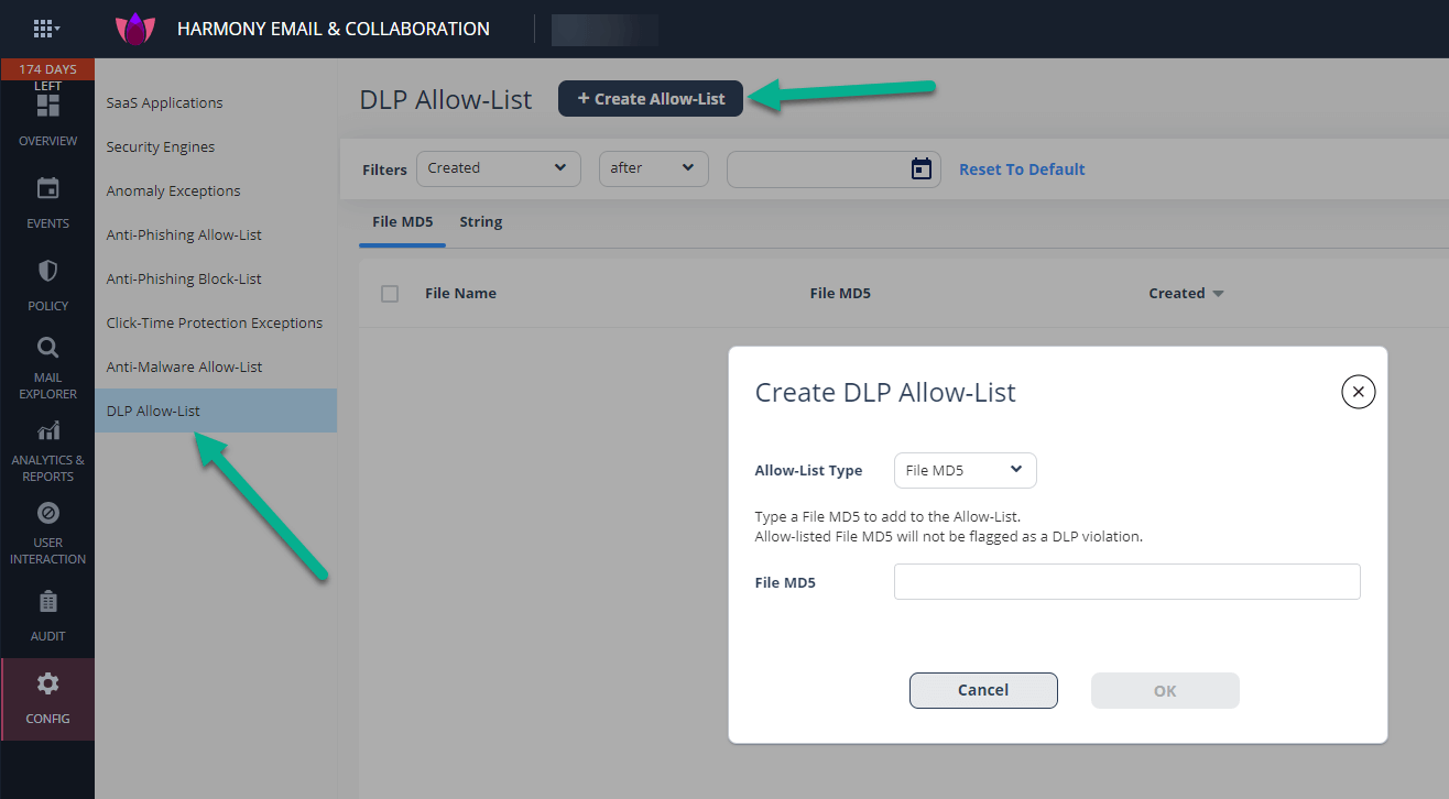 DLP Allow-List Based on File MD5 and Strings - Check Point Blog