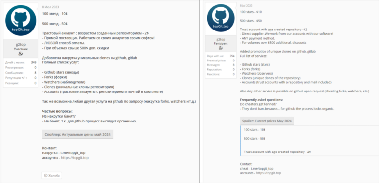 The Hidden Menace of Phantom Attackers on GitHub by Stargazers Ghost Network - Check Point Blog
