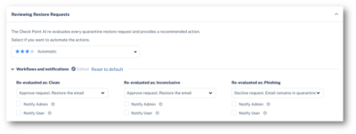 End User Quarantine Restore Requests Handling – Automated - Check Point ...